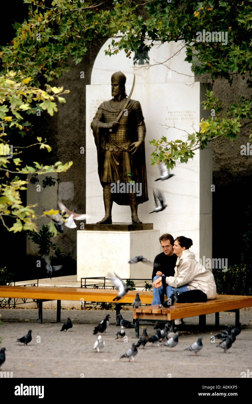 Statue Constantine Xi Palaiologos Banque d'image et photos - Alamy