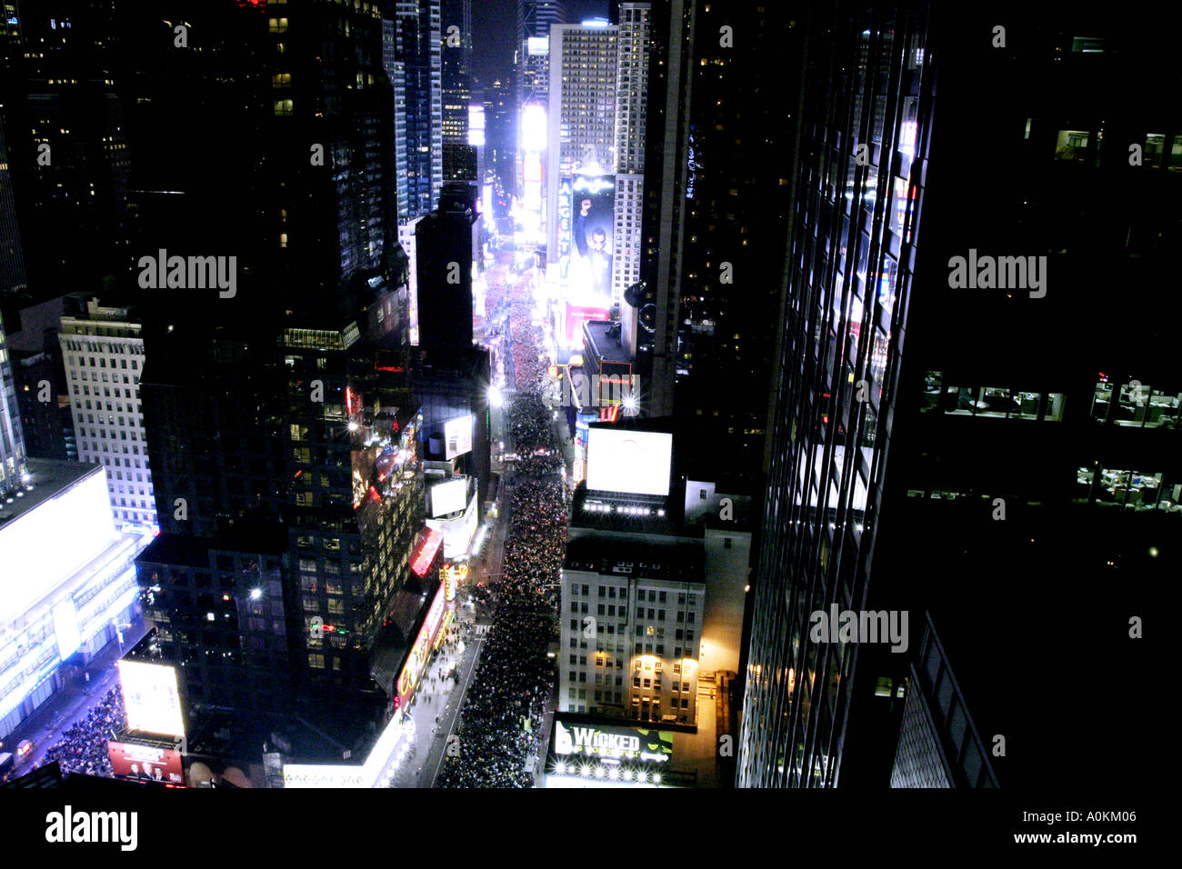 Times square birds eye view Banque de photographies et d’images à haute ...