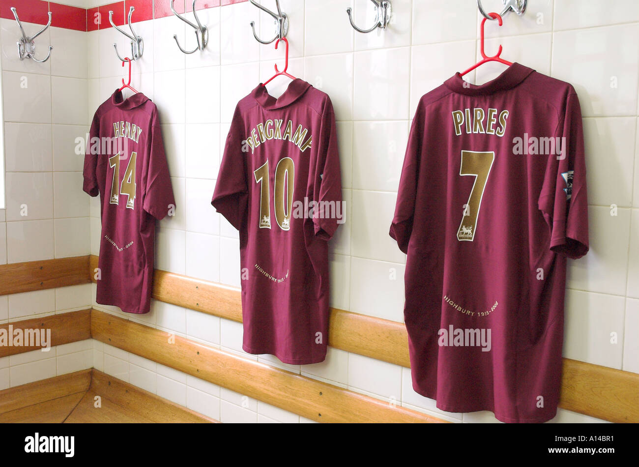 Changing rooms highbury stadium arsenal Banque de photographies et d ...