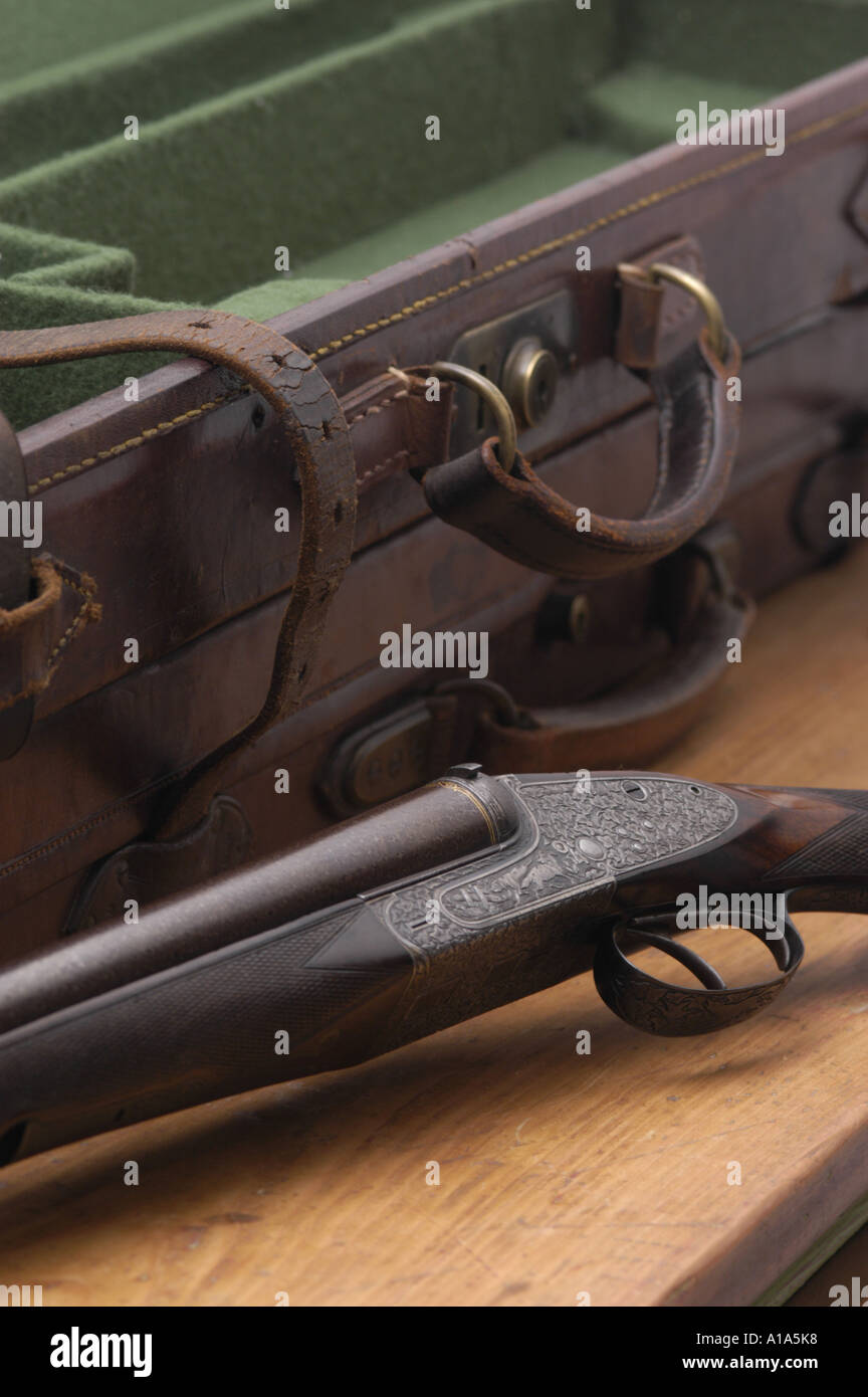 Fusil de chasse gravée Banque de photographies et d’images à haute ...