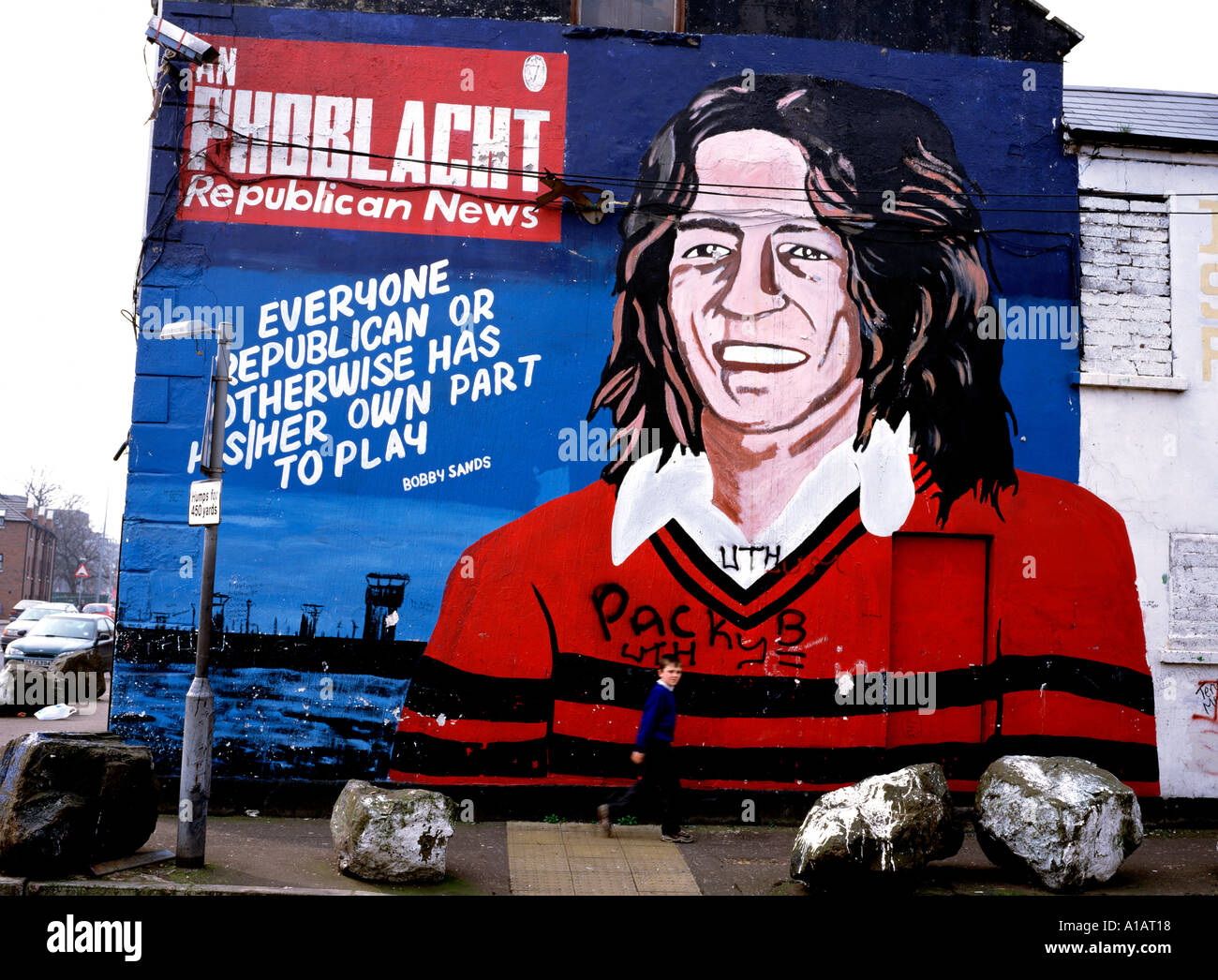 Bobby sands mural belfast Banque de photographies et d’images à haute ...