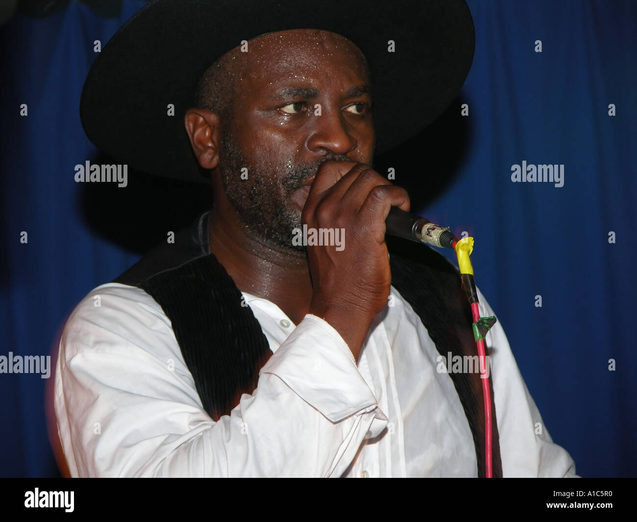 Artiste Reggae Eek-a-mouse effectue à Varsovie Photo Stock - Alamy