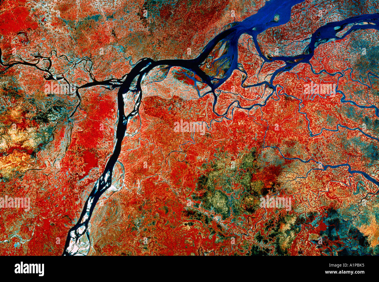 Delta du gange depuis l'espace Banque de photographies et d’images à ...