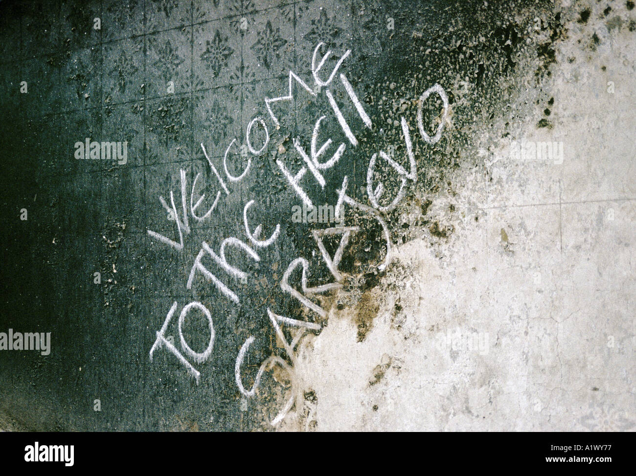 Welcome to hell graffiti Banque de photographies et d’images à haute ...
