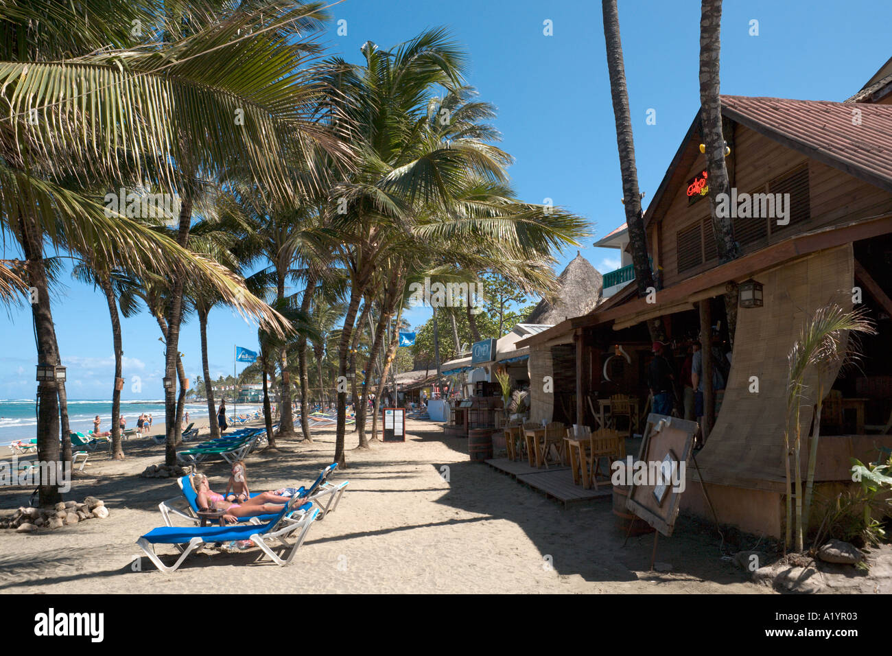 Beach Bar Cabarete Dominican Republic Banque d'image et photos - Alamy