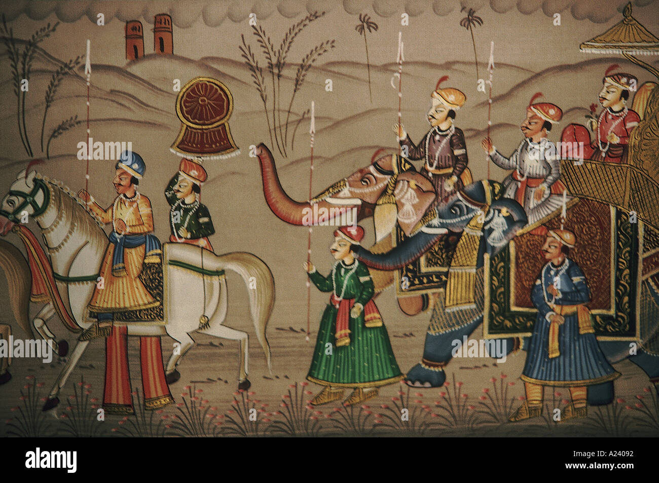 Indian miniature paintings Banque de photographies et d’images à haute ...