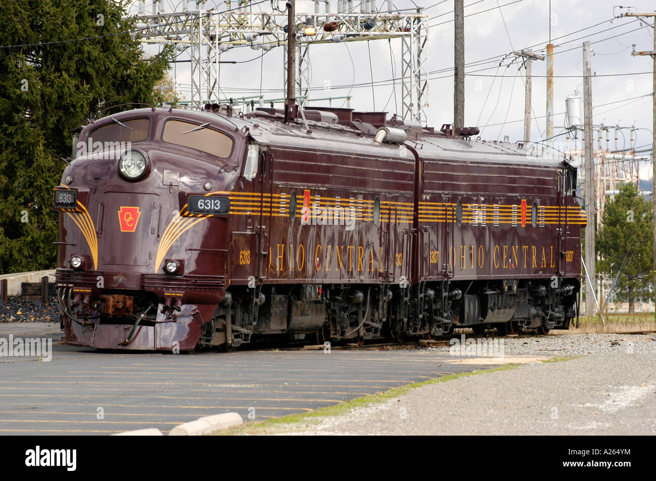 Diesel powered locomotive Banque de photographies et d’images à haute ...