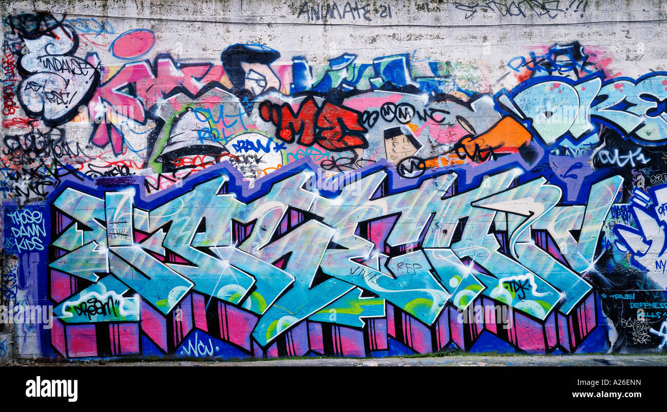 Graffiti Wall Banque d'image et photos - Alamy