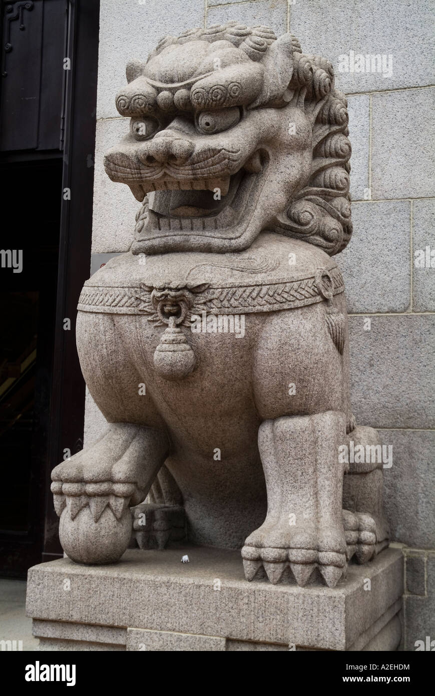 Chinese Lion Statue Bank Banque d'image et photos - Alamy