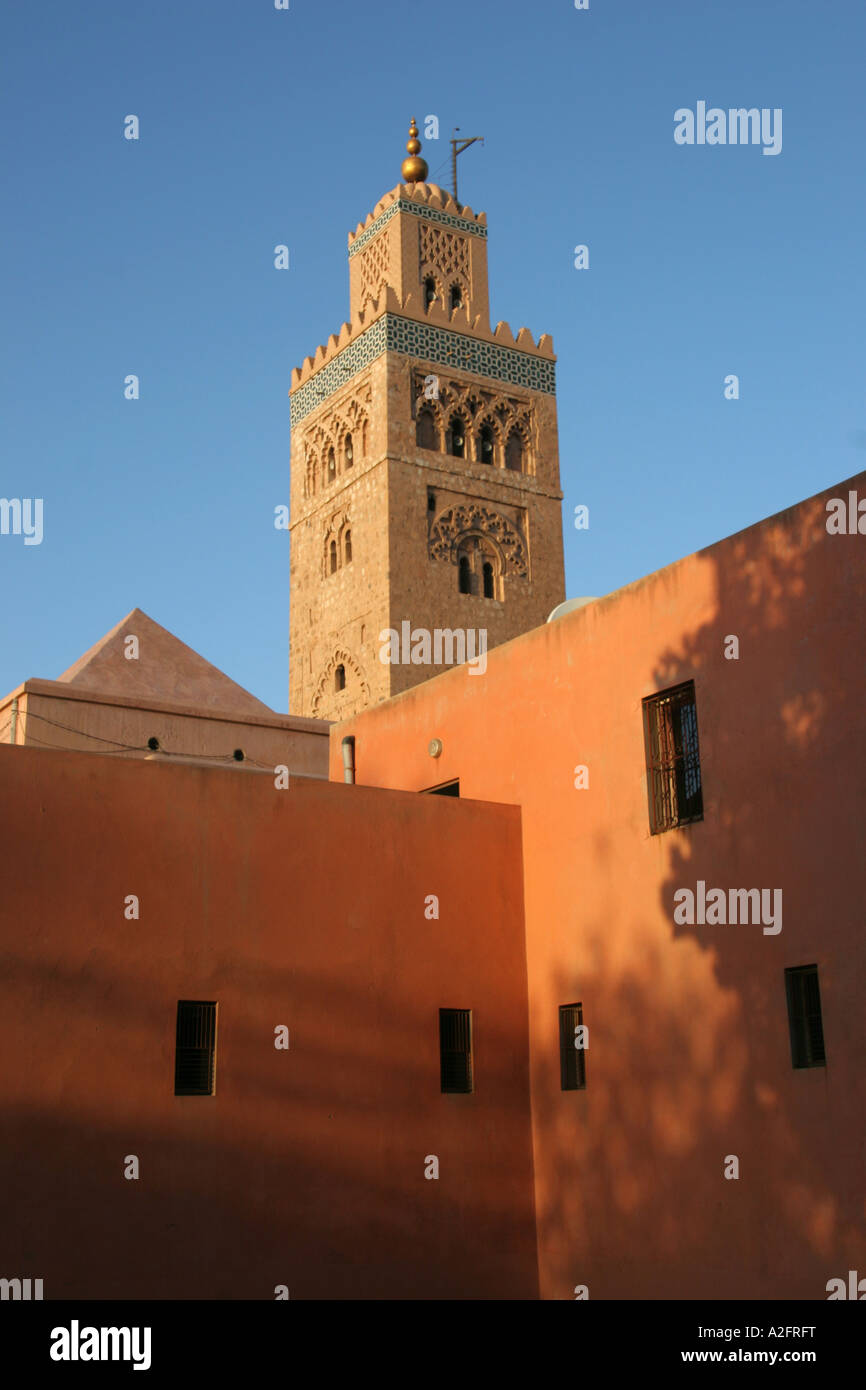 Le minaret de la Koutoubia à Marrakech Maroc Photo Stock - Alamy