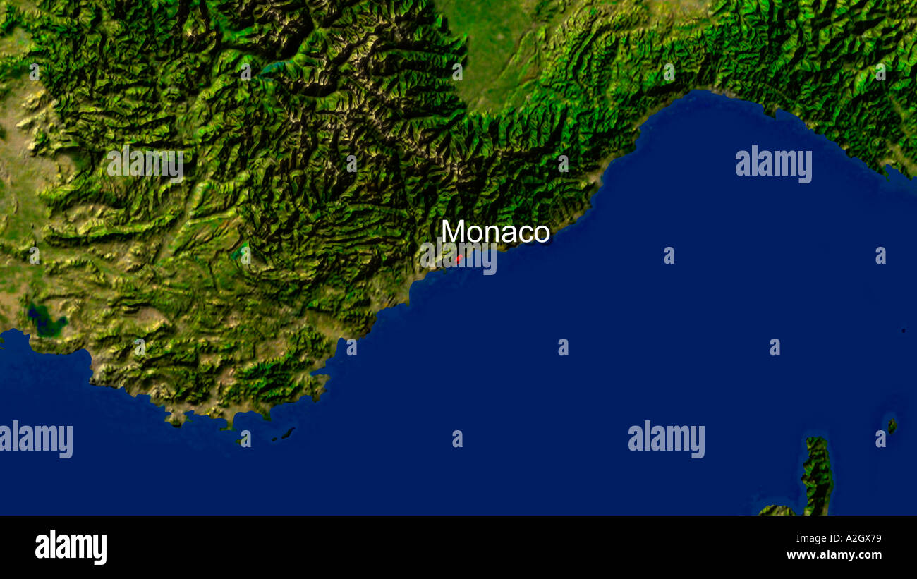 Map of monaco Banque de photographies et d’images à haute résolution ...