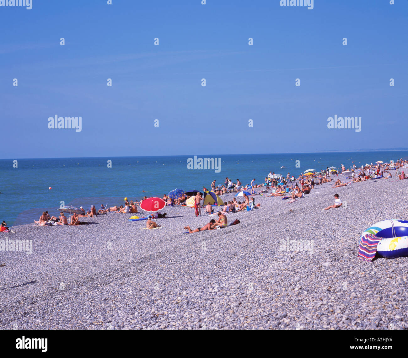 FRANCE PICARDIE CAYEUX SUR MER BAIE DE SOMME LA PLAGE Photo Stock - Alamy