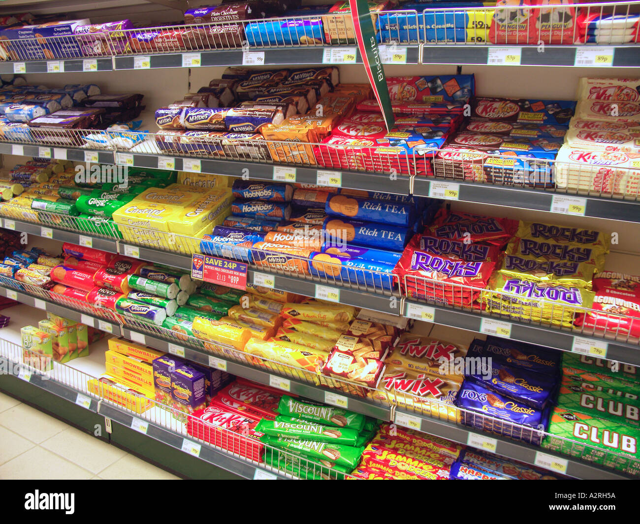 Supermarket biscuits Banque de photographies et d’images à haute résolution - Alamy