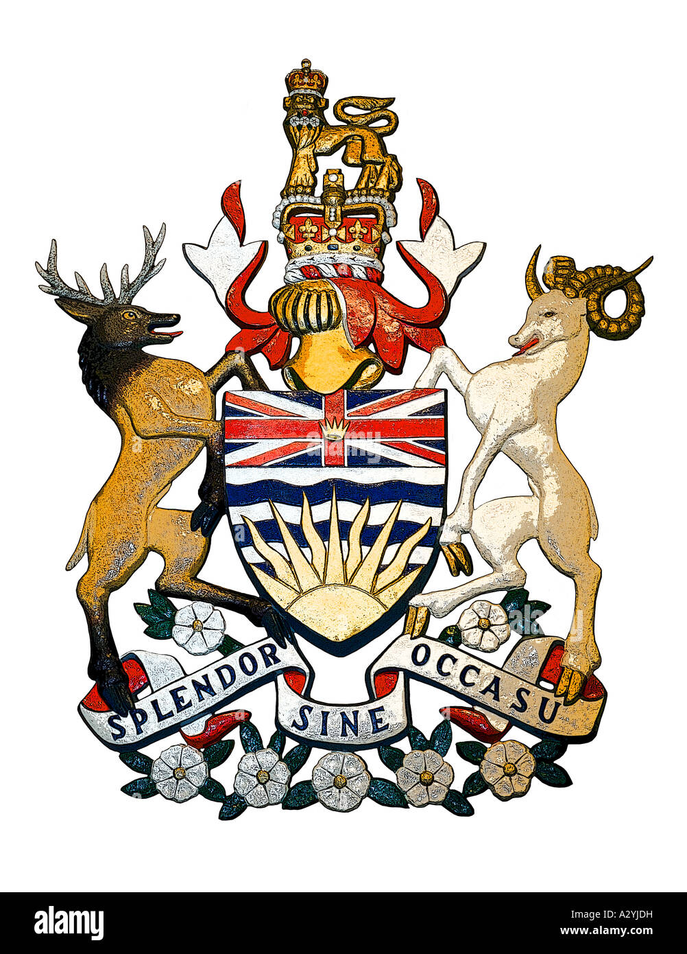 British columbia coat of arms Banque d'images détourées - Alamy