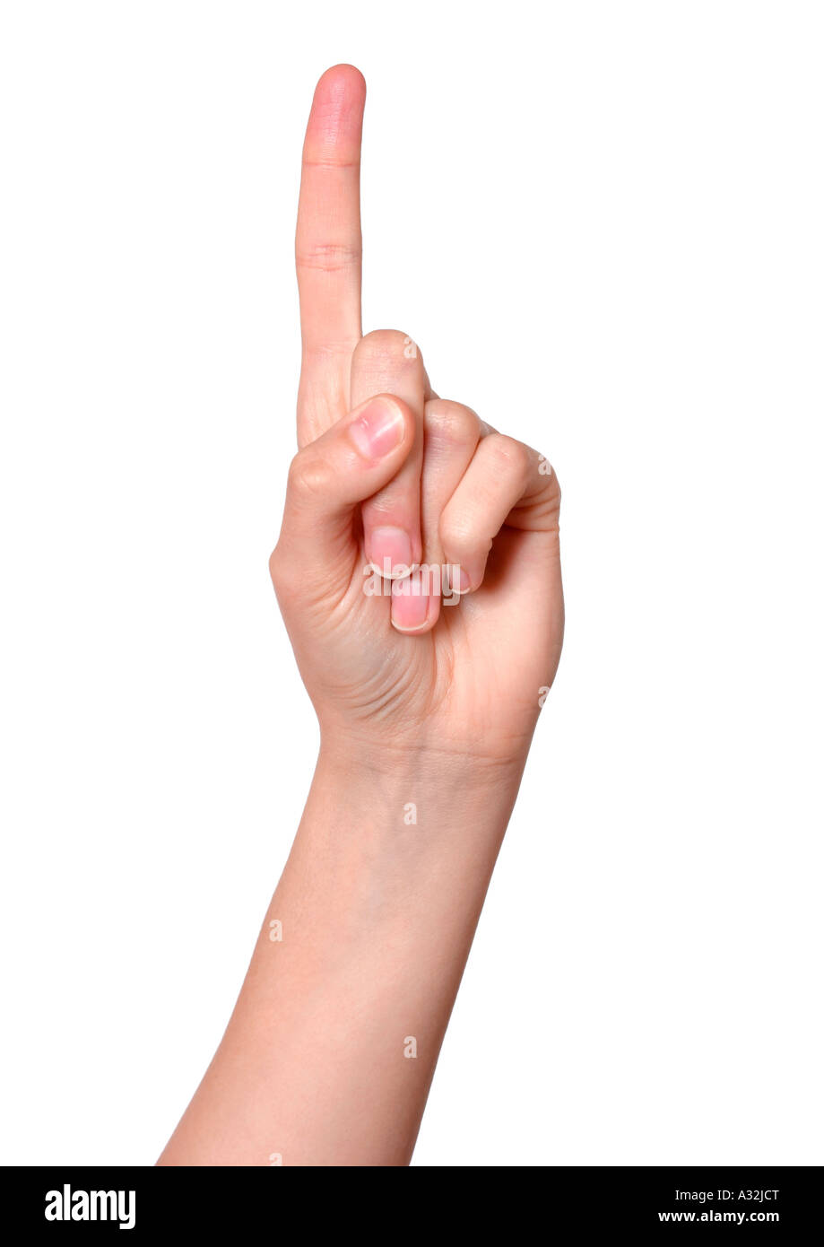 Chiffre 1 doigt Banque de photographies et d’images à haute résolution ...