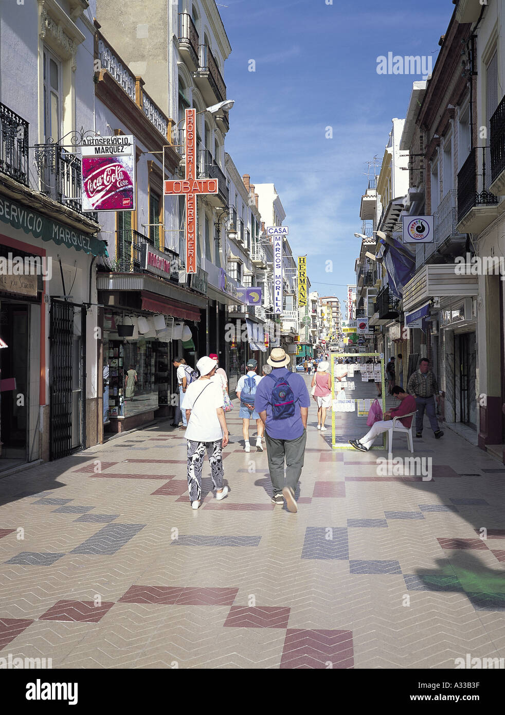 Gibraltar shopping in main street Banque de photographies et d’images à ...