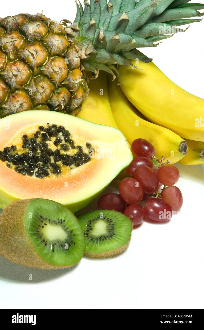 Tropical fruits banana ananas Banque de photographies et d’images à ...