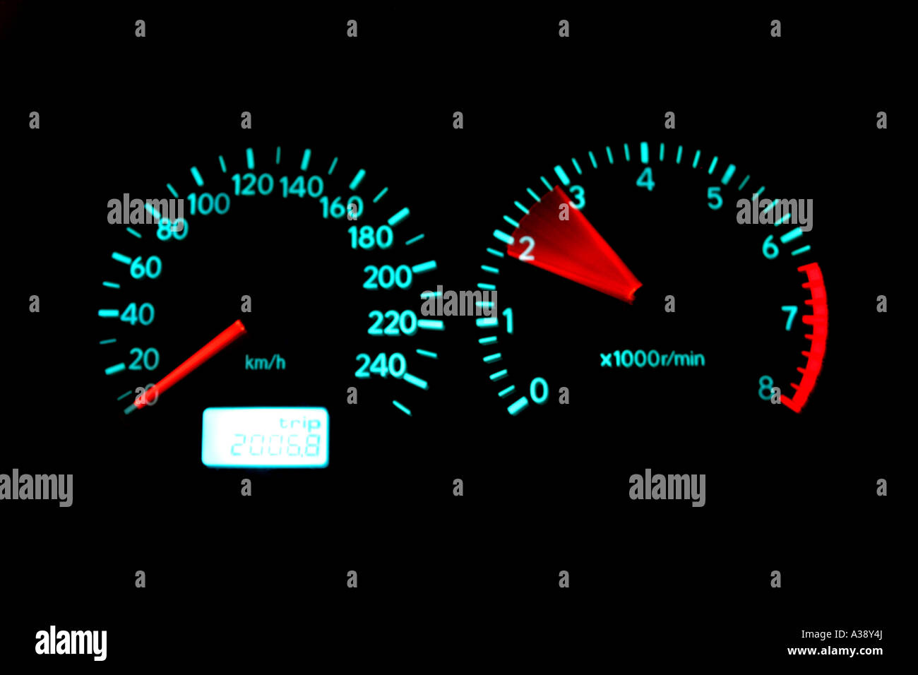 Compteur de vitesse Photo Stock - Alamy