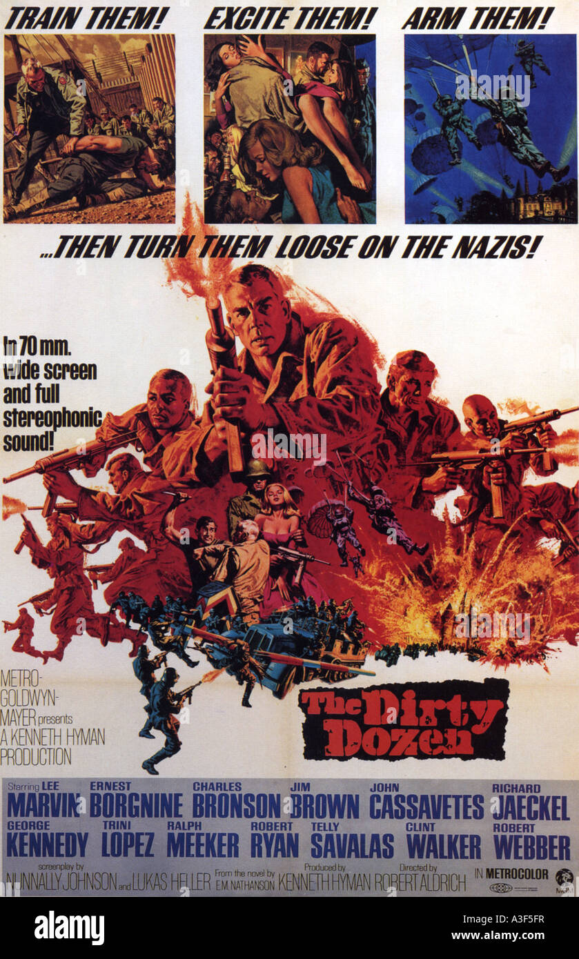Dirty dozen 1967 poster Banque de photographies et d’images à haute résolution - Alamy