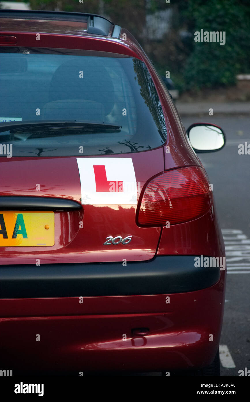 Learner sticker on car Banque de photographies et d’images à haute ...