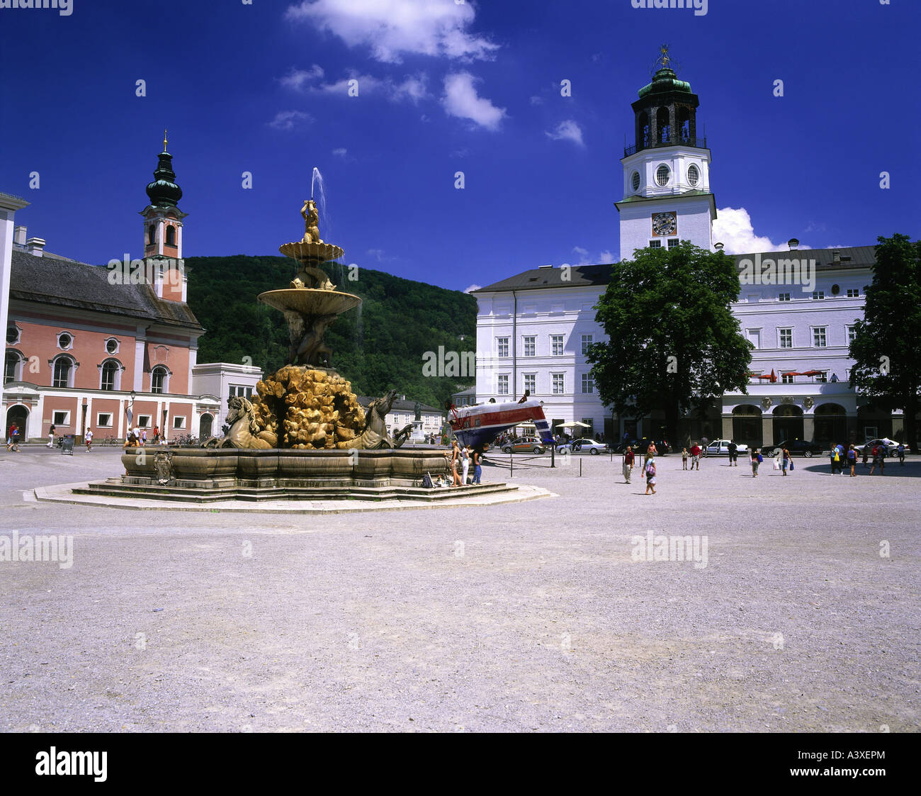 Géographie / voyage, Autriche, Salzbourg, places, Residenzplatz ...