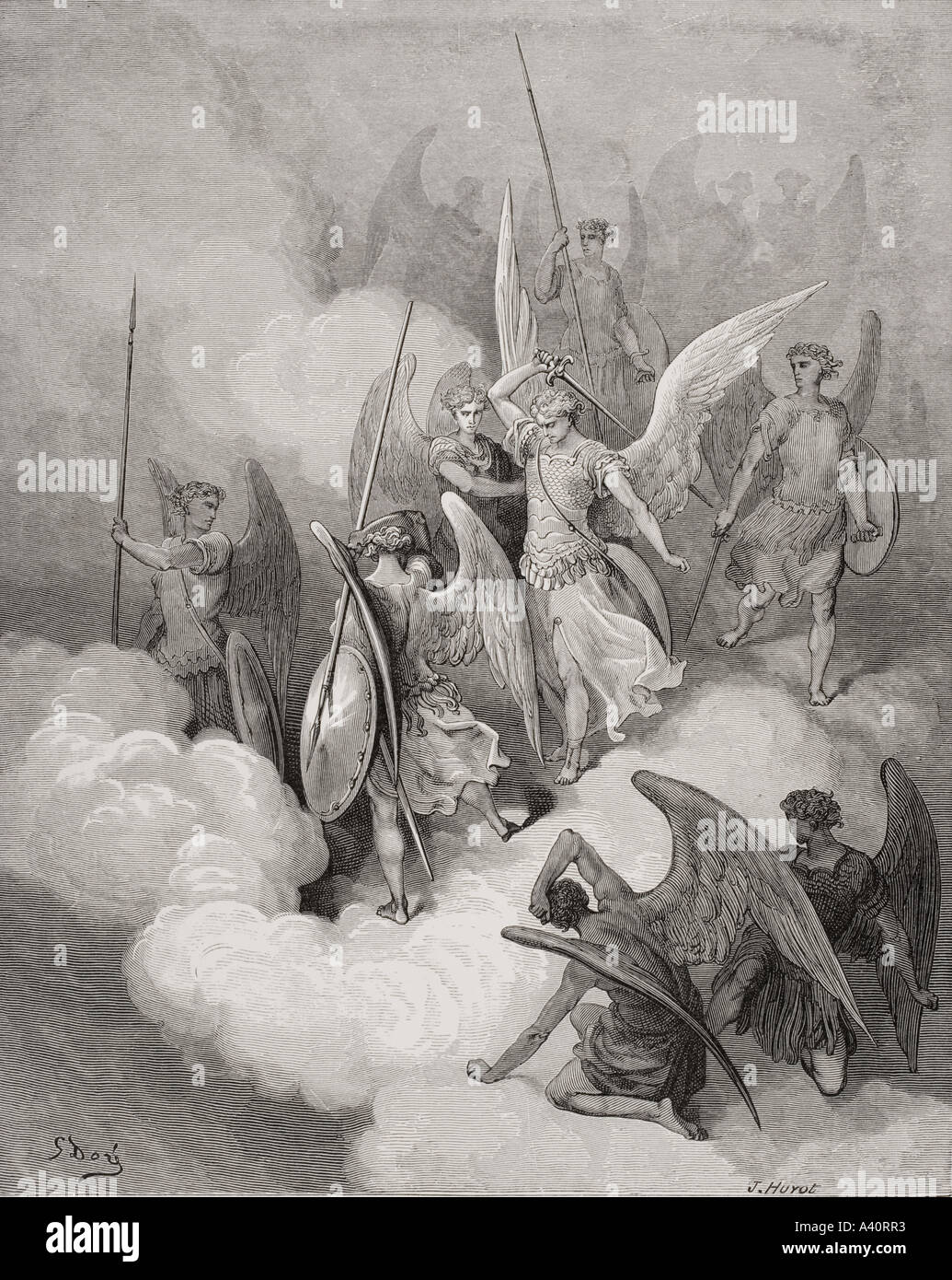 John milton gustave dore Banque de photographies et d’images à haute ...