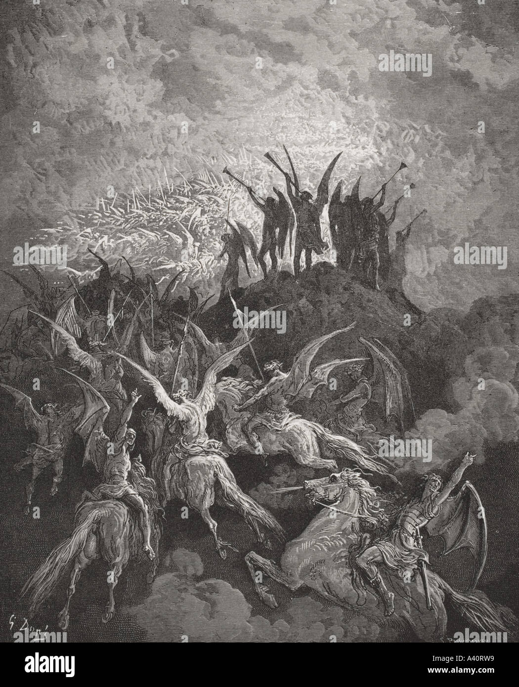 John milton gustave dore Banque de photographies et d’images à haute ...