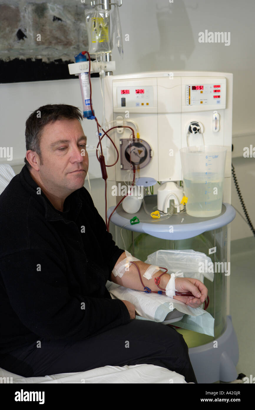 Au cours de son patient en dialyse le centre de dialyse dans l'hôpital ...