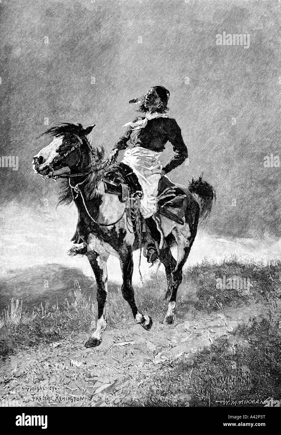 Indian horse Banque d'images noir et blanc - Alamy