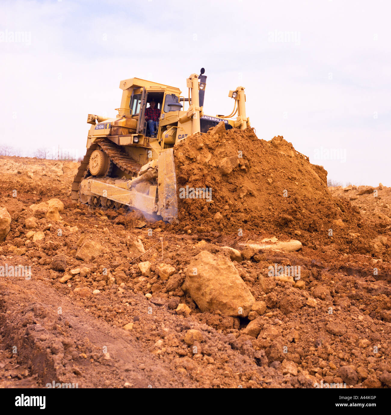 Caterpillar d10 bulldozer construction site Banque de photographies et ...