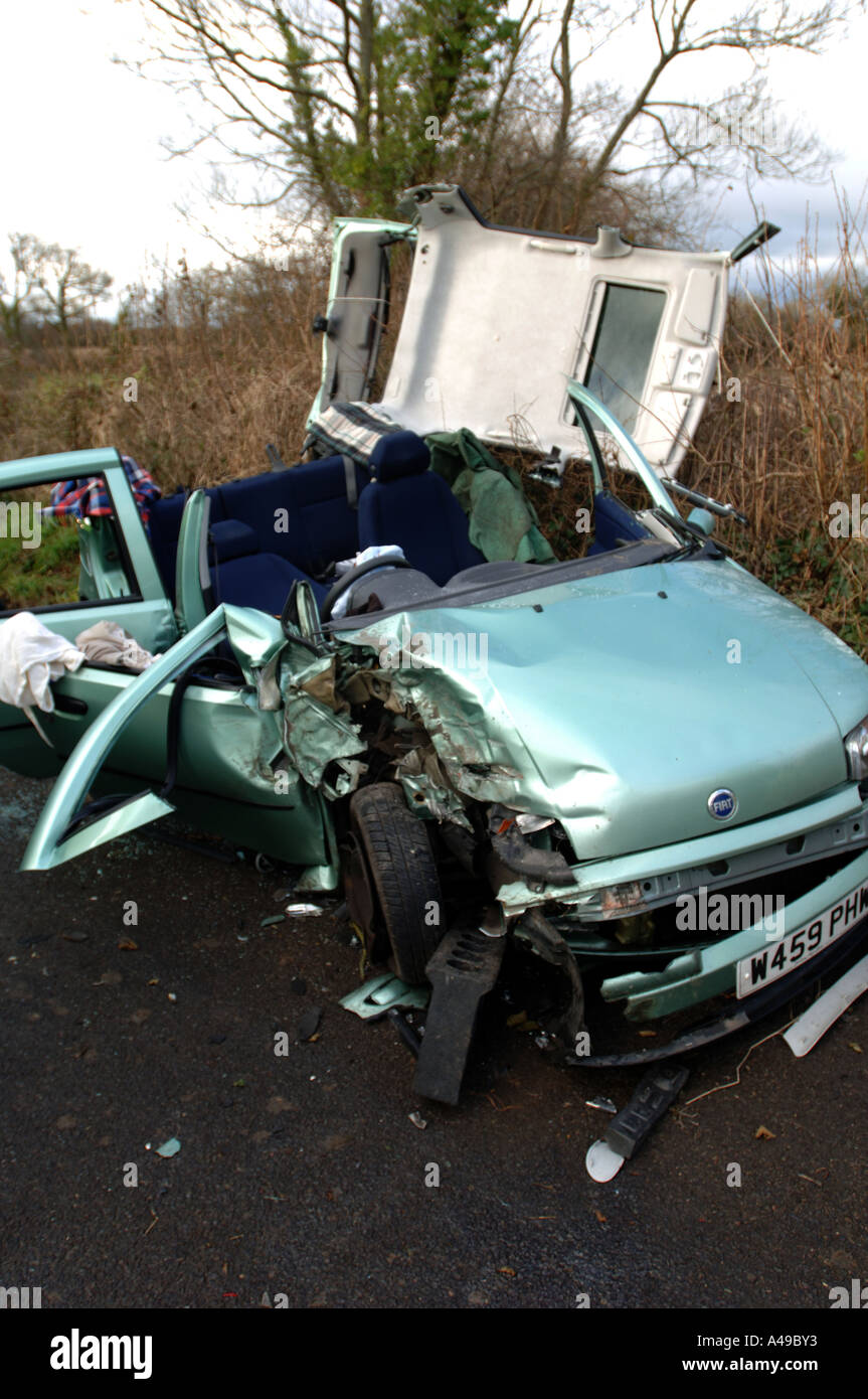 Car crash accident collision rtc rta car Banque de photographies et d ...