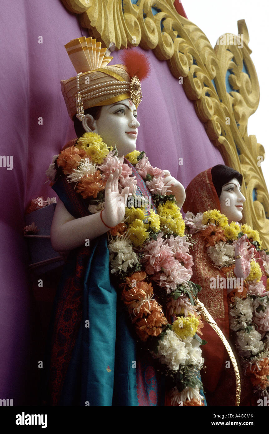 Le modèle des images de Dieu et déesse Seigneur Rama avec épouse Sita ...