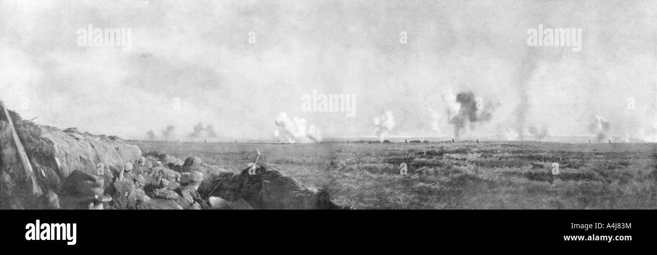 La ligne de front autour de l'Aisne, France, la Première Guerre ...