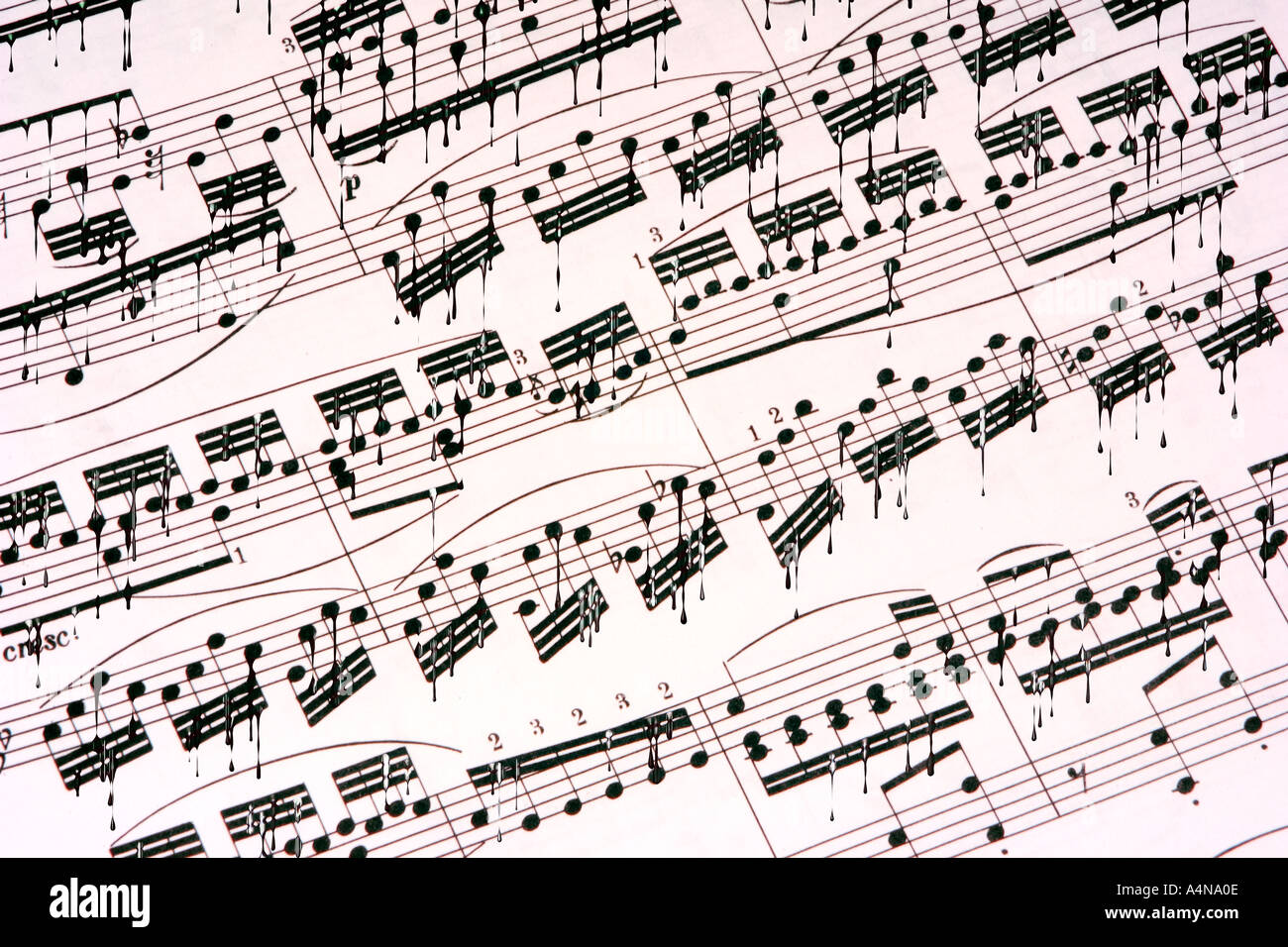 Partition of music Banque de photographies et d’images à haute ...