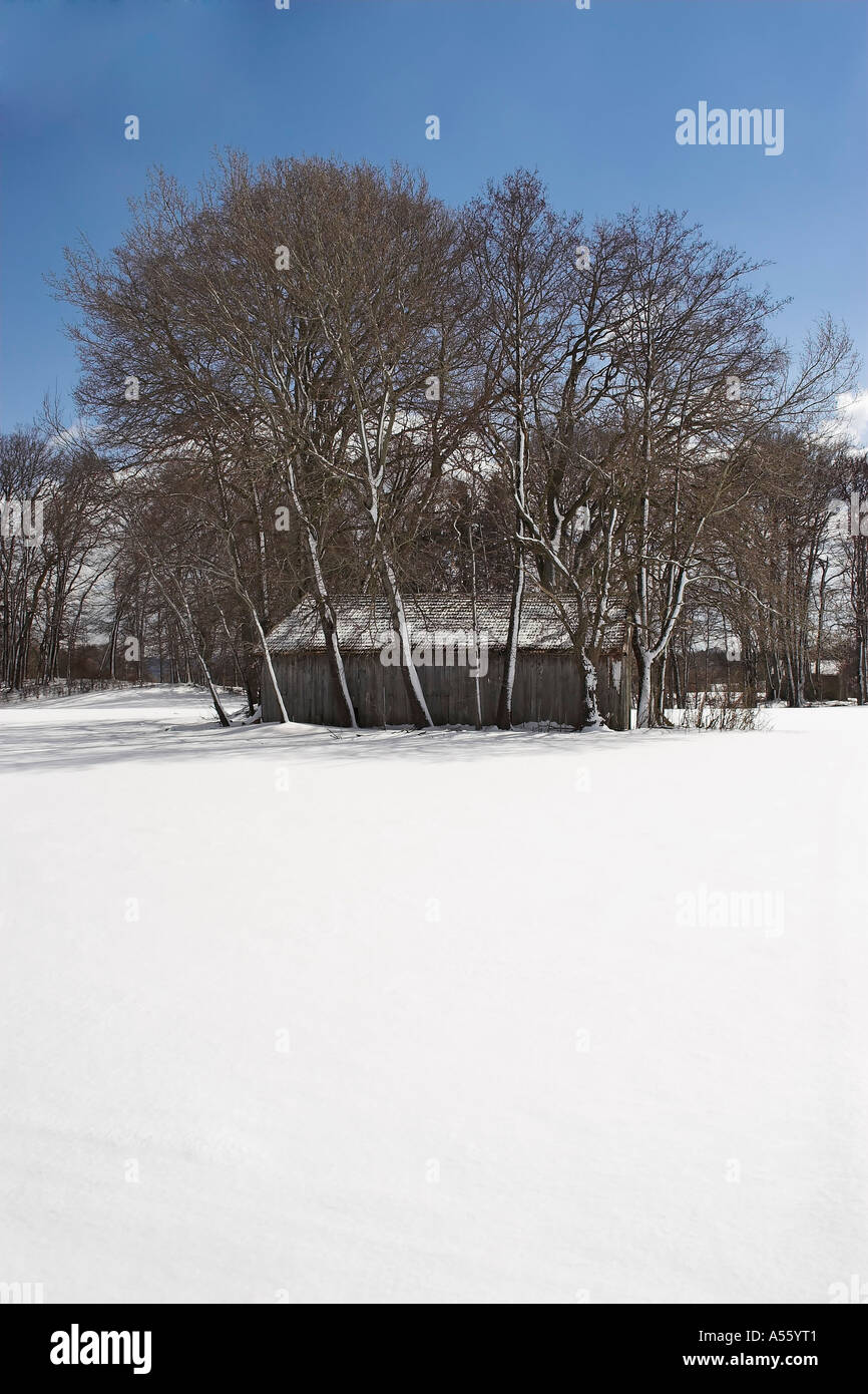 Masures dans la neige Banque de photographies et d’images à haute ...