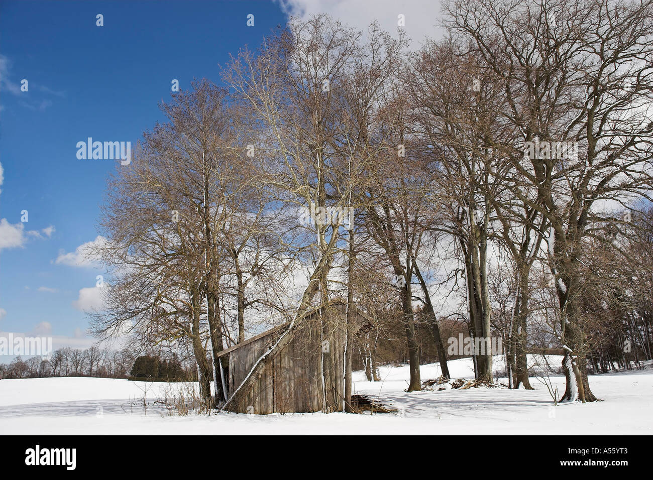 Masures dans la neige Banque de photographies et d’images à haute ...