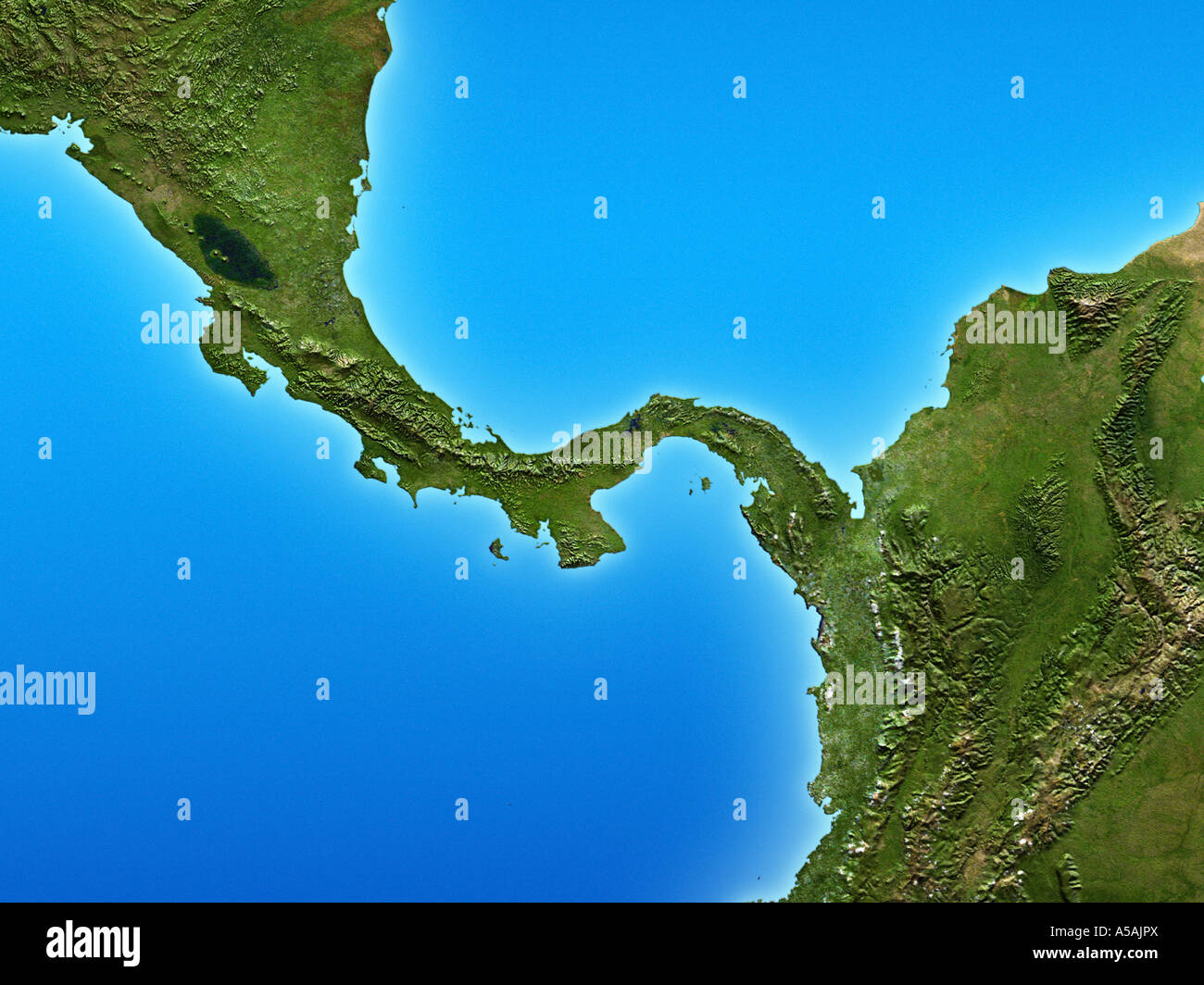 Isthme de l'Amérique centrale Photo Stock - Alamy