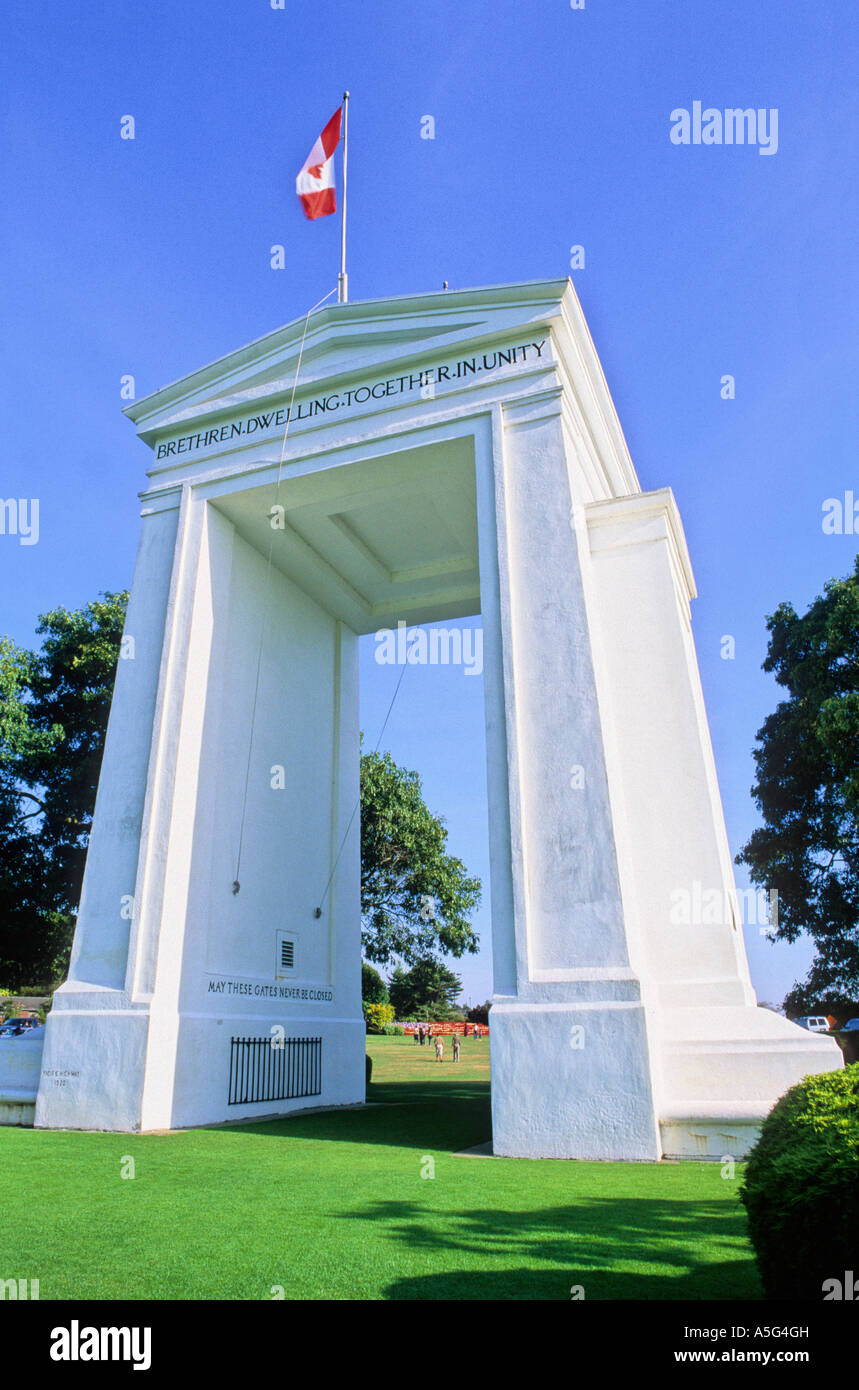 Peace arch border crossing Banque de photographies et d’images à haute ...