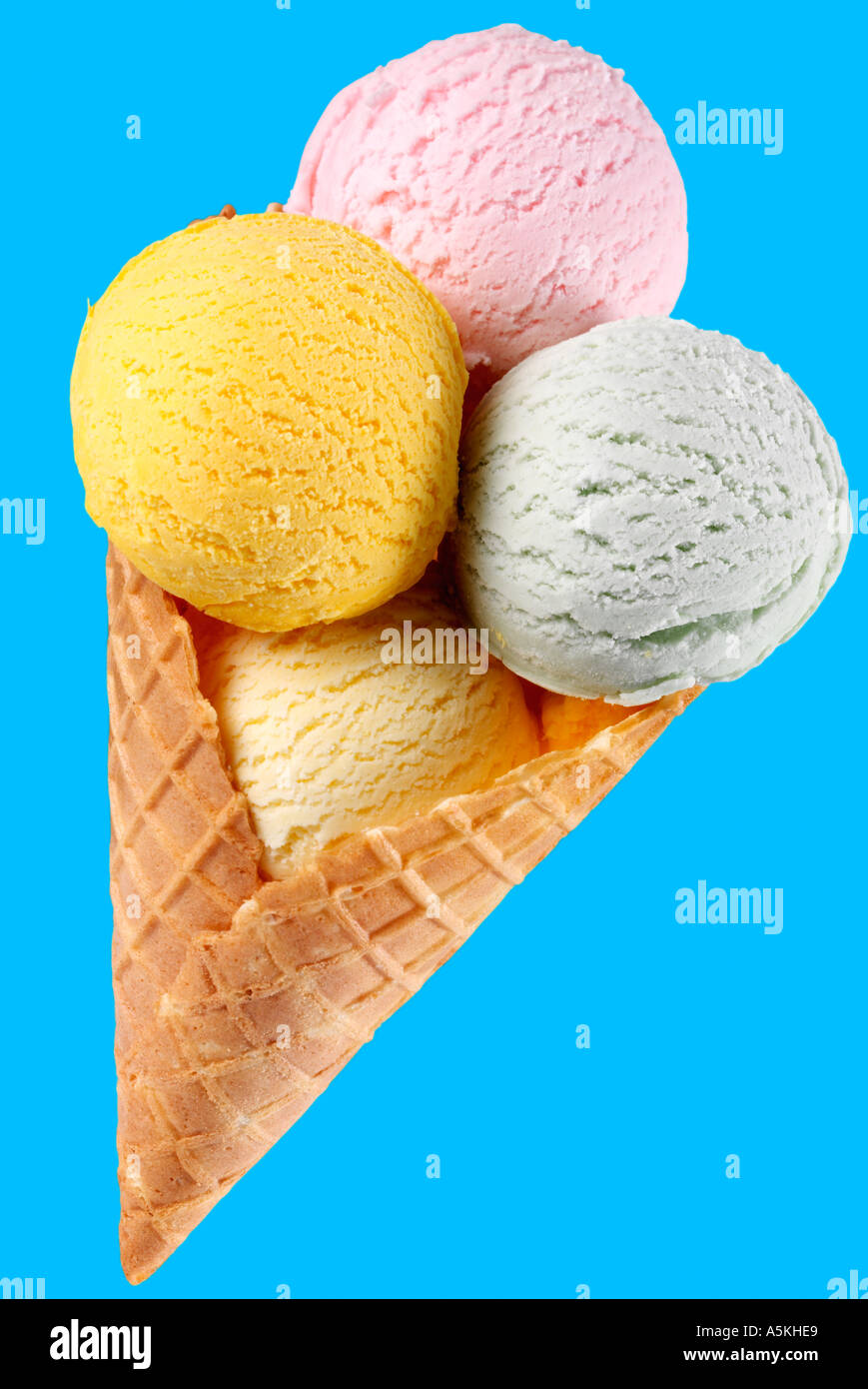 Assortiment boules de glace Banque de photographies et d’images à haute ...
