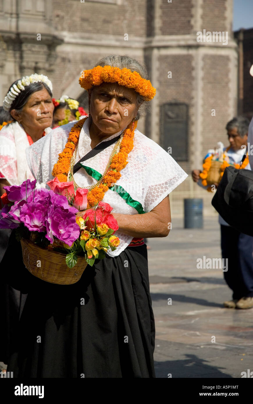 Danse autochtone avec un panier de fleurs - La Vierge de Guadalupe ...