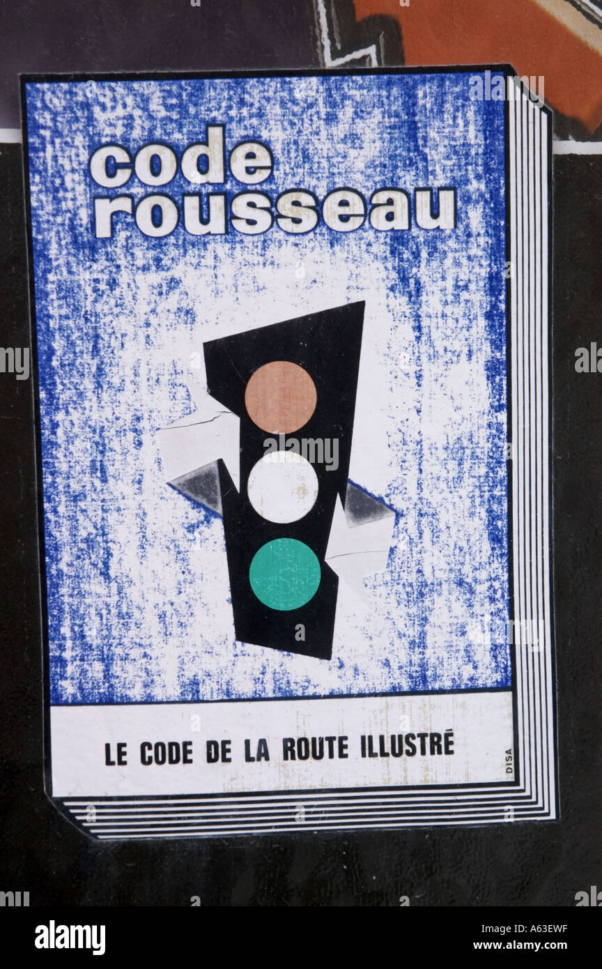 Code de la route rousseau Banque de photographies et d’images à haute ...