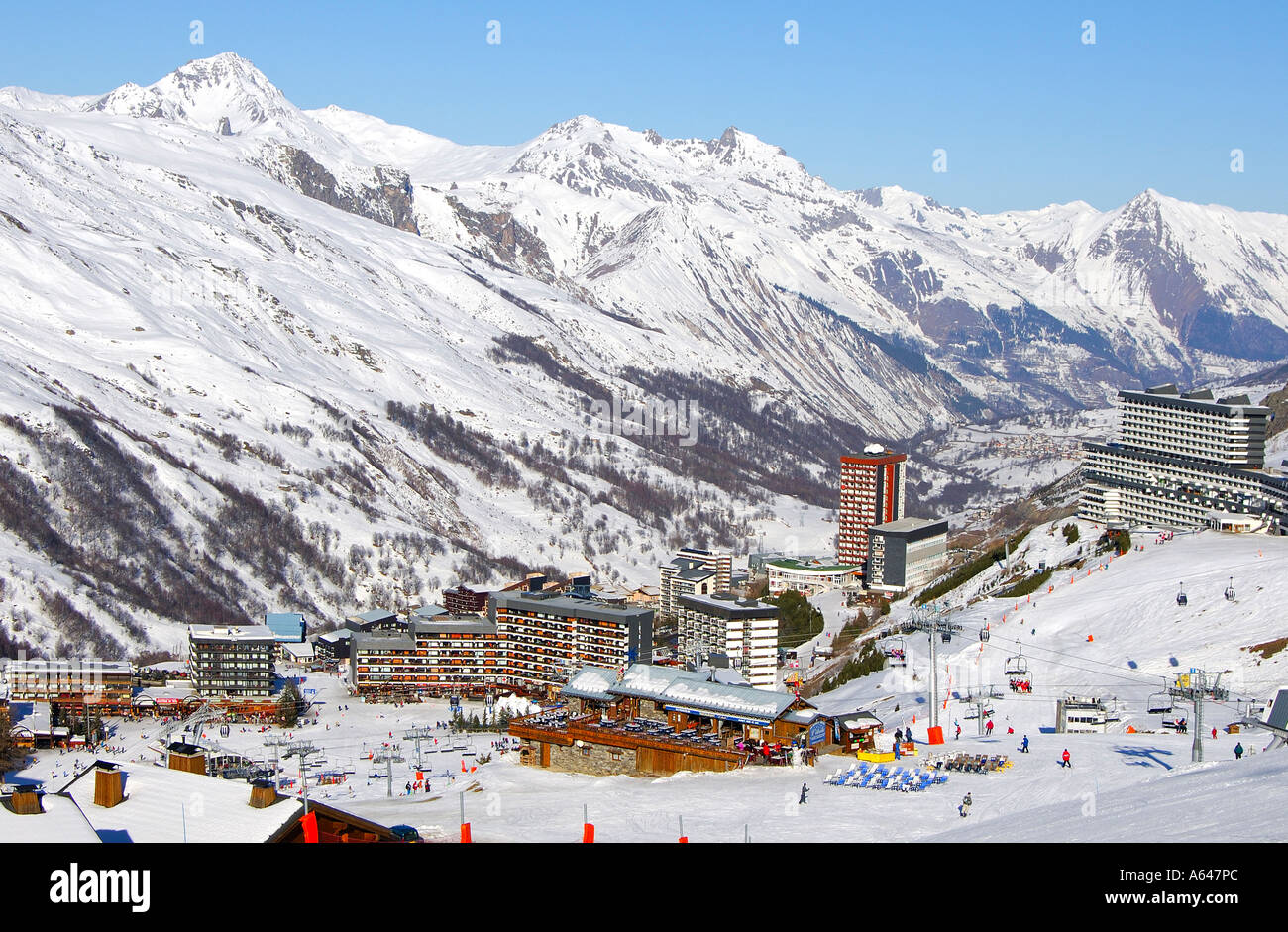 Menuires ski resort Banque de photographies et d’images à haute ...