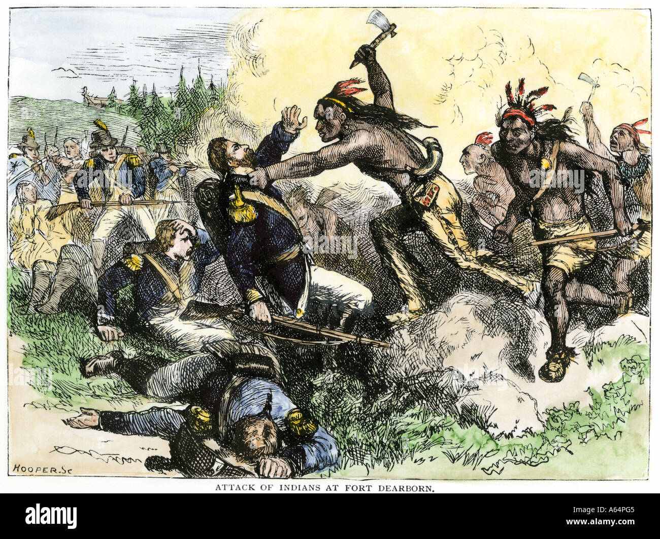 Bataille de fort dearborn Banque de photographies et d’images à haute ...