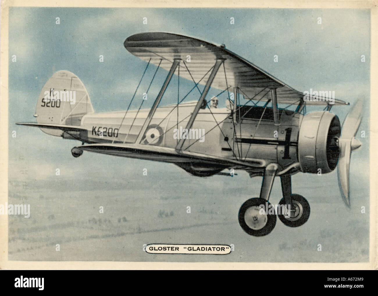 Gloster gladiator biplane Banque de photographies et d’images à haute ...