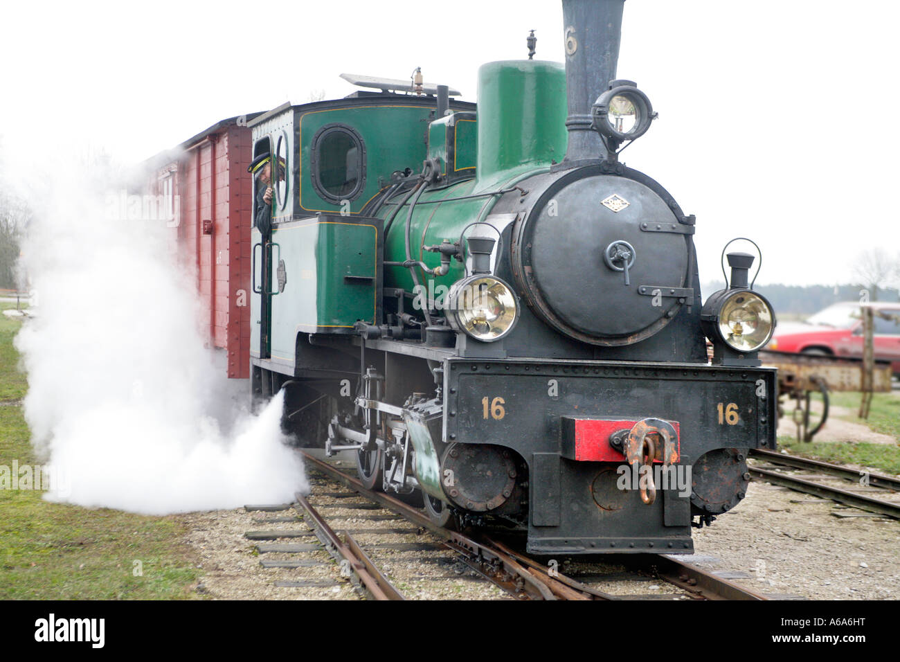 Old timer steam locomotive Banque de photographies et d’images à haute ...