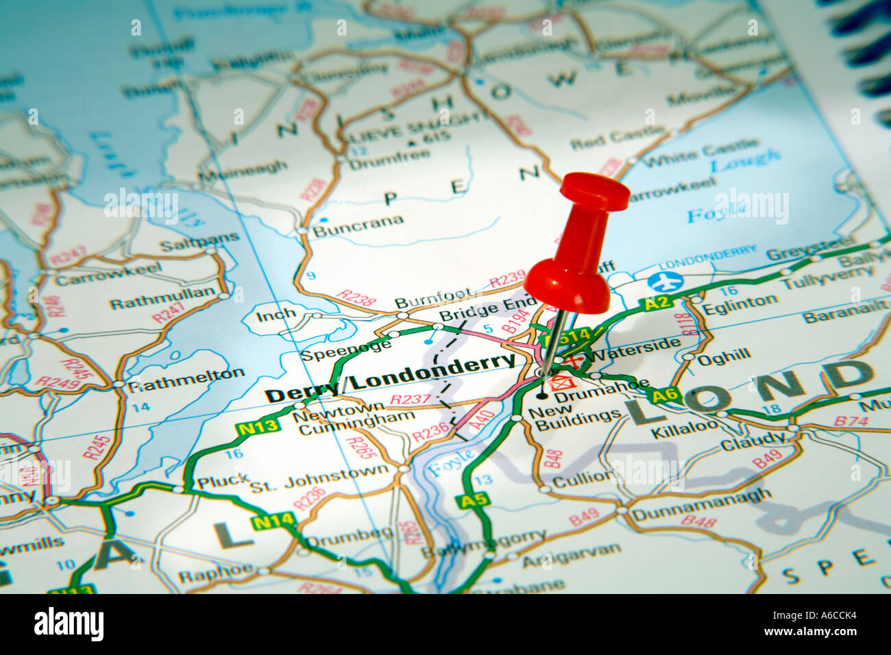 Derry map Banque de photographies et d’images à haute résolution - Alamy