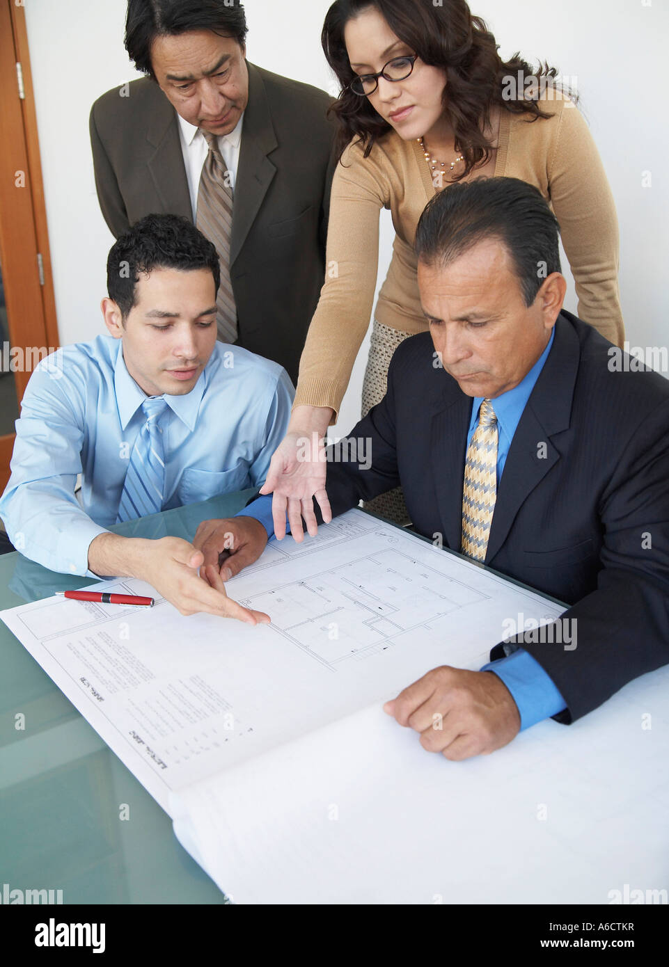 Floor Plan Blueprints Engineering Architecture Banque d'image et photos ...