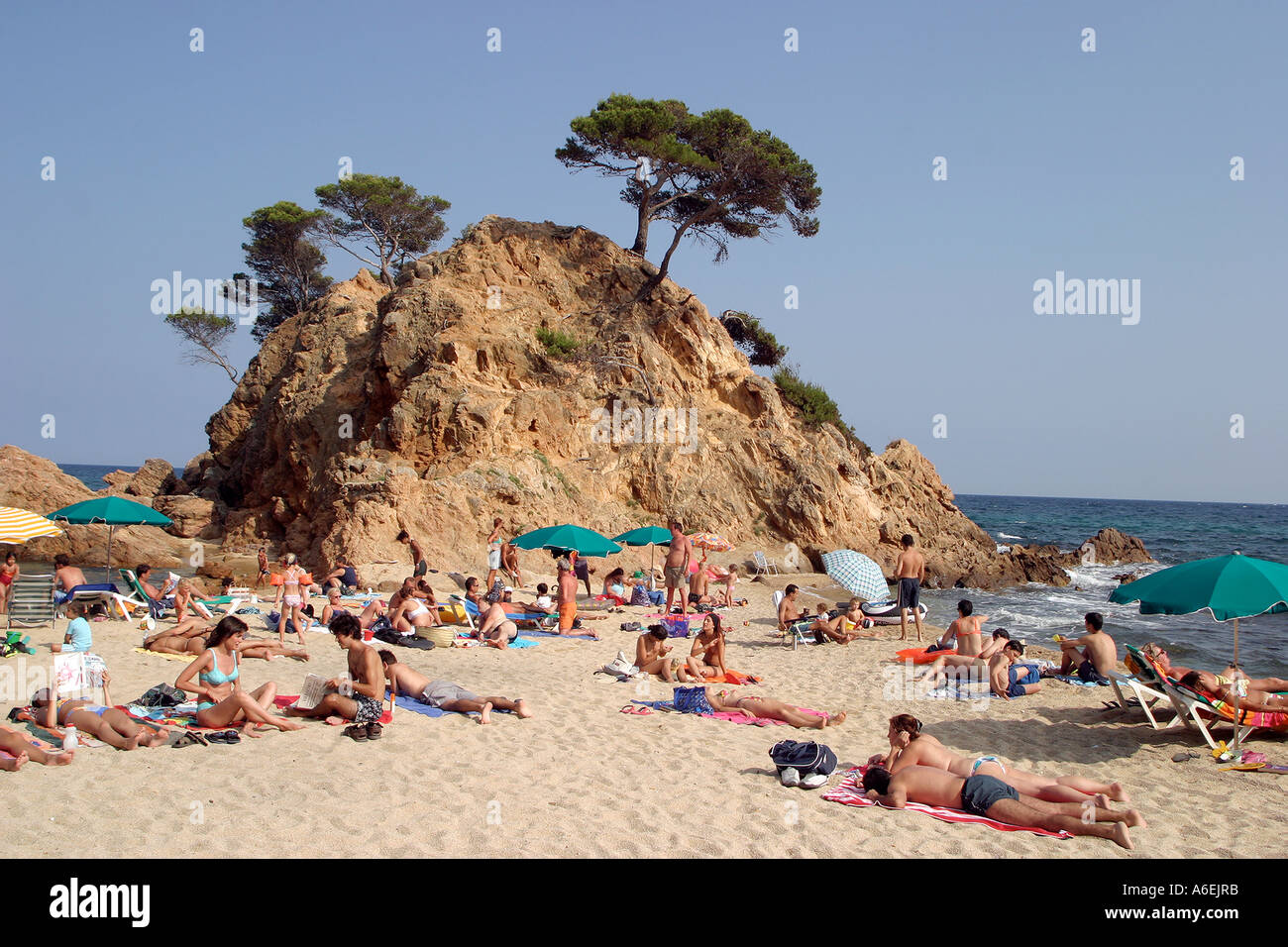 Cala de Cap Roig à Playa de Aro Costa Brava Catalogne Espagne Europe EU ...