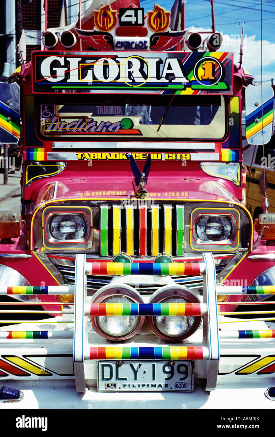 Jeepney, Puerto Princesa, Palawan, Philippines Photo Stock - Alamy