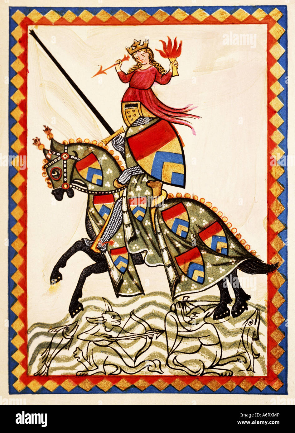 Codex manesse chevalier Banque de photographies et d’images à haute ...